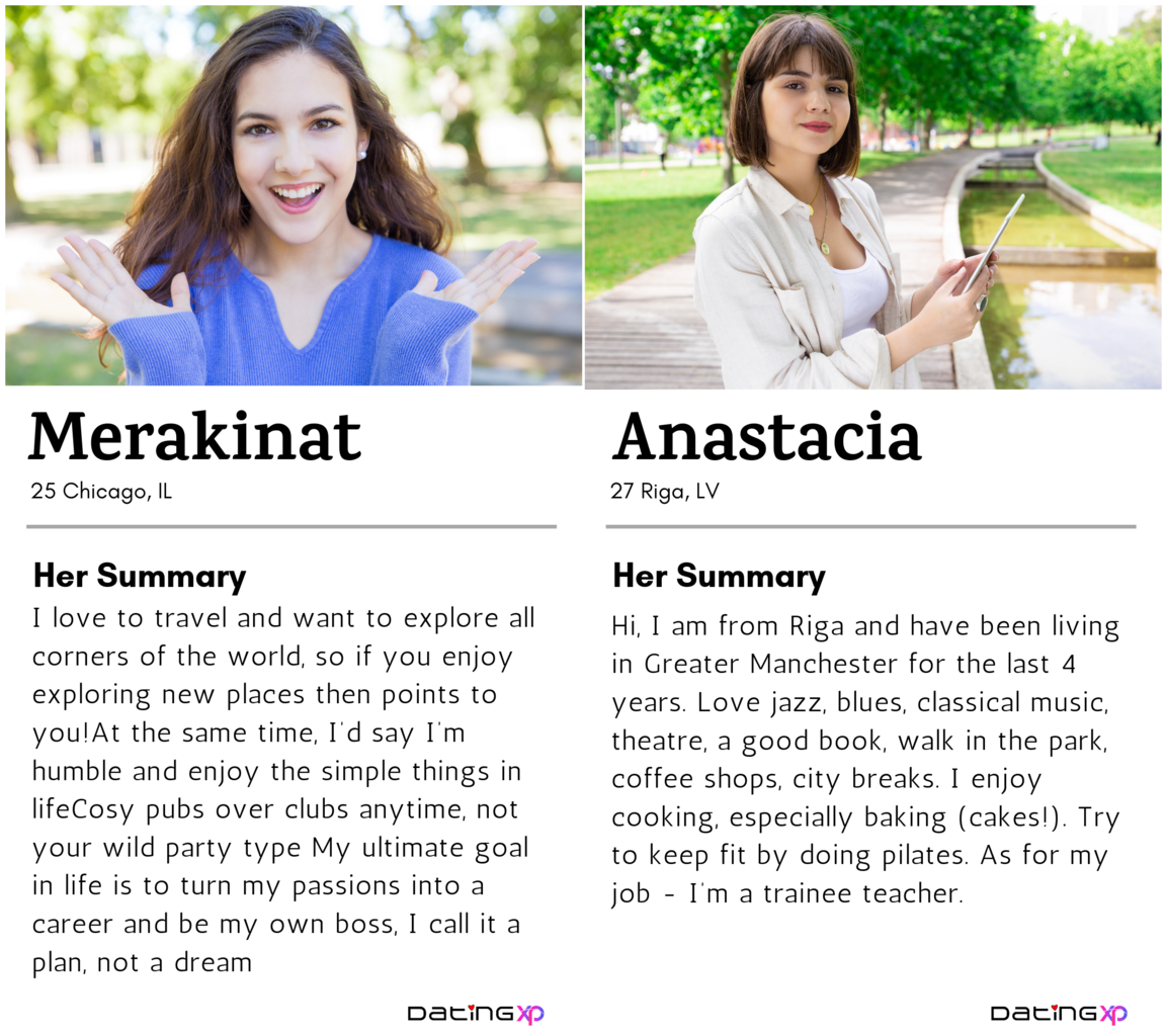 20 Amazing Online Dating Profile Examples For Women — DatingXP.co